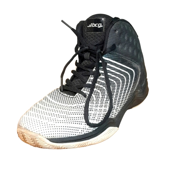 bcg | Shoes | Bcg Boys 7d Black And White Tension Basketball High Tops ...